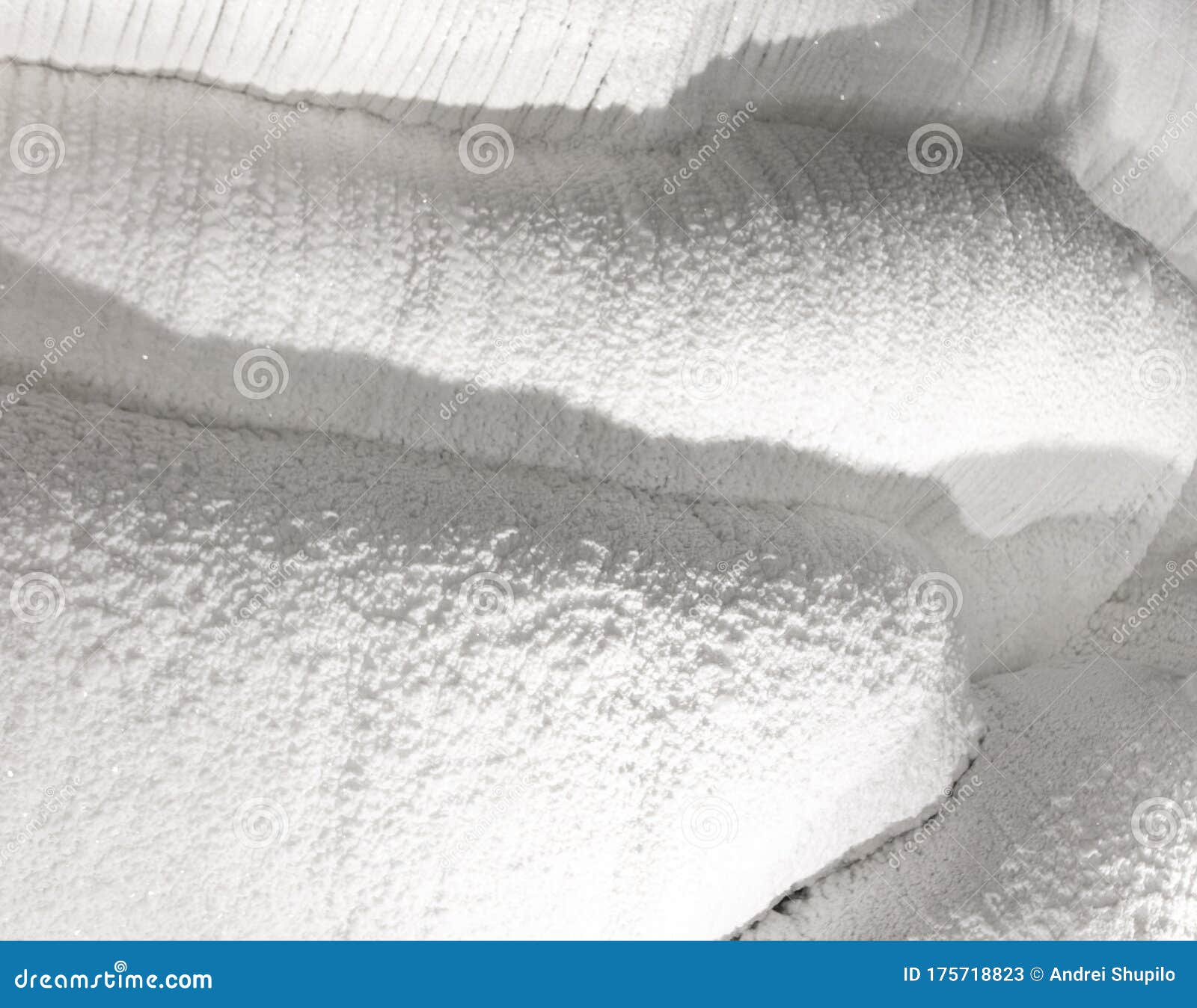 White Walls of Ice and Snow in a Cave Stock Image - Image of island ...