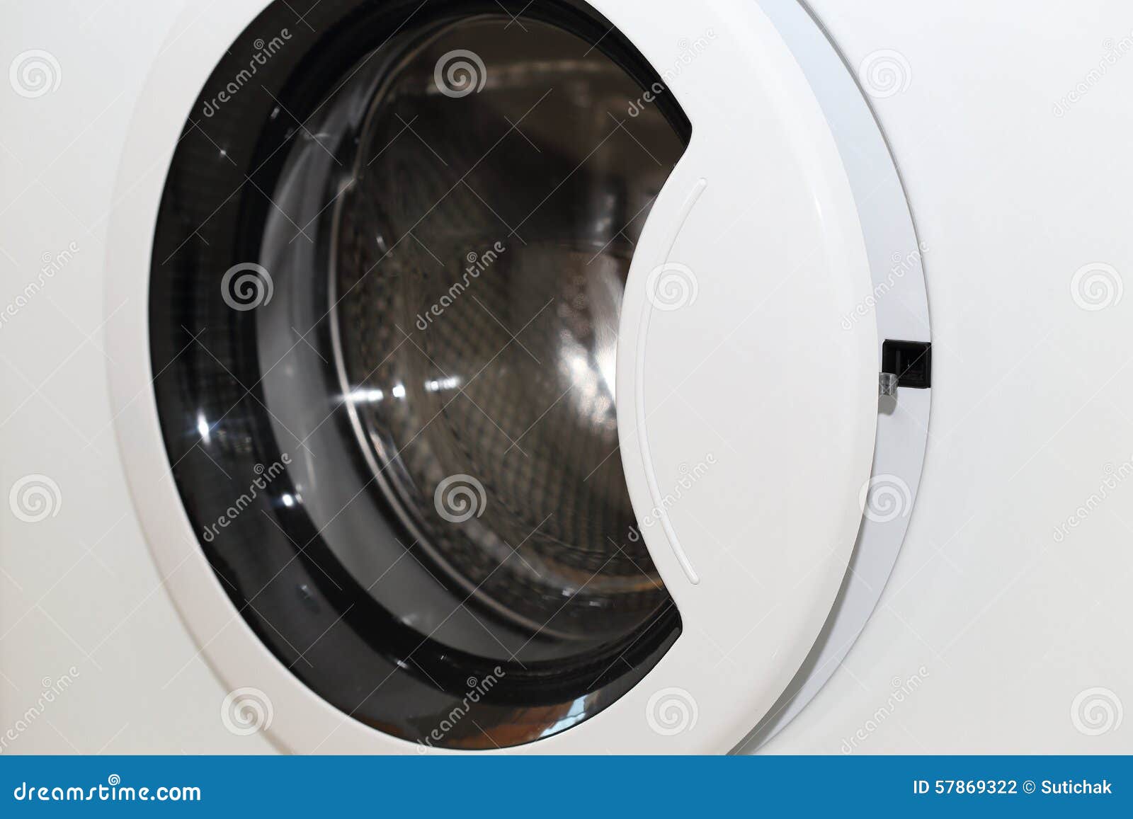 White Washing Machine for Clothes Cleaning Stock Photo - Image of rinse ...