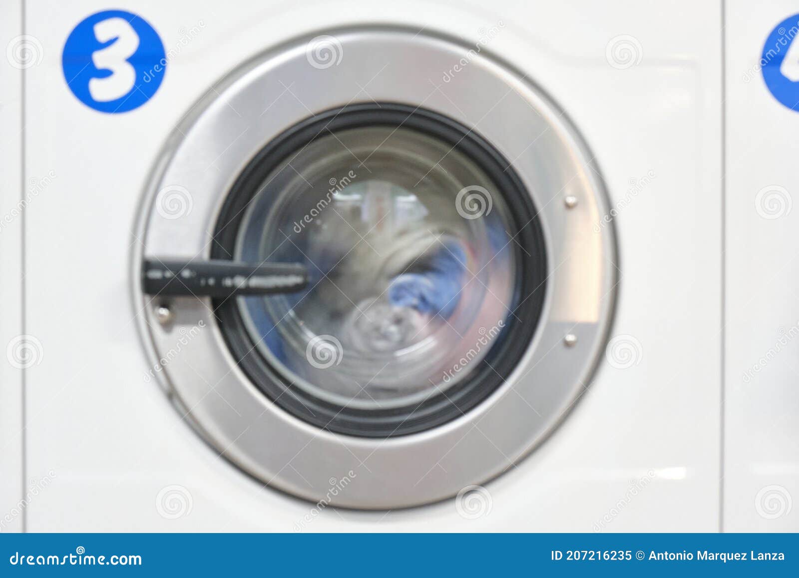 White Washing Machine at Laundry Stock Image - Image of adults ...