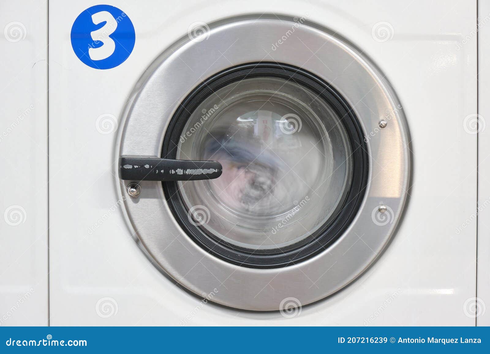 White Washing Machine at Laundry Stock Image - Image of hygiene ...