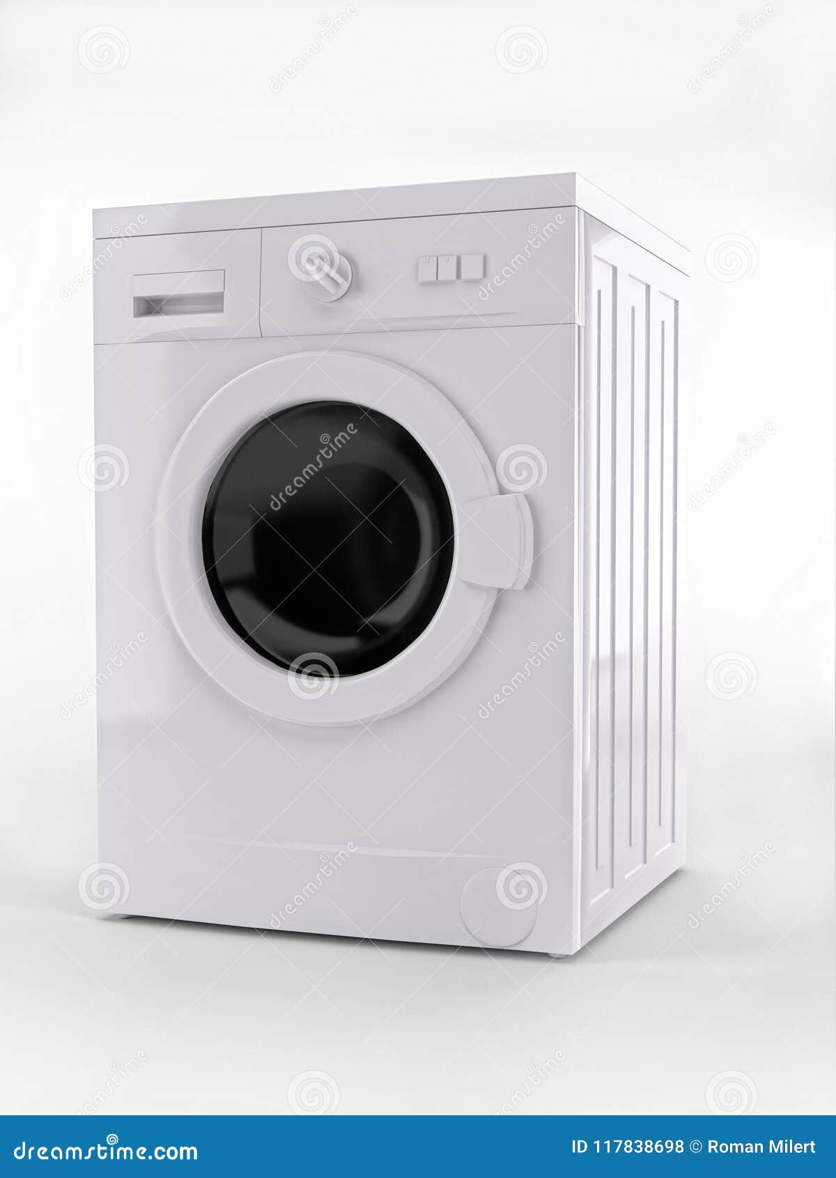 White washing machine stock illustration. Illustration of modern ...