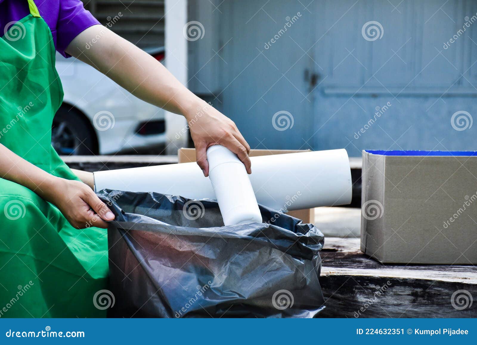 Wastes Plastic Containers Sorting For Recycling Stock Photo ...