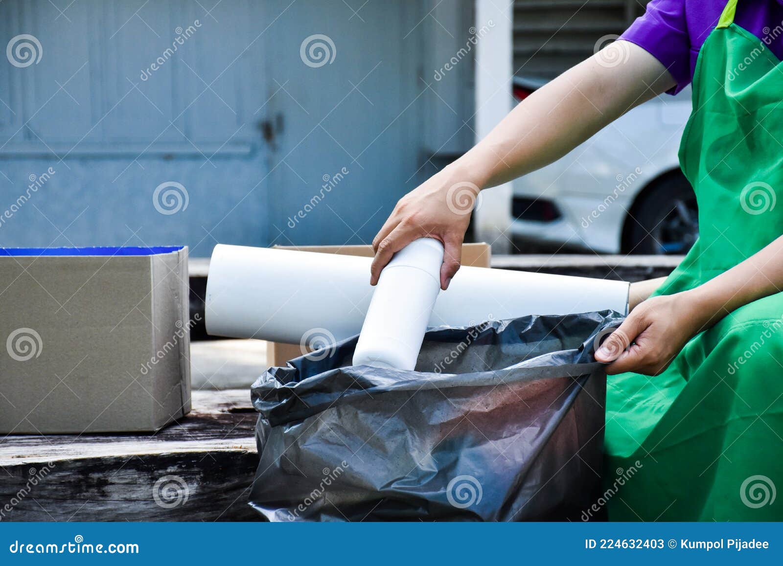 Wastes Plastic Containers Sorting For Recycling Stock Photo ...