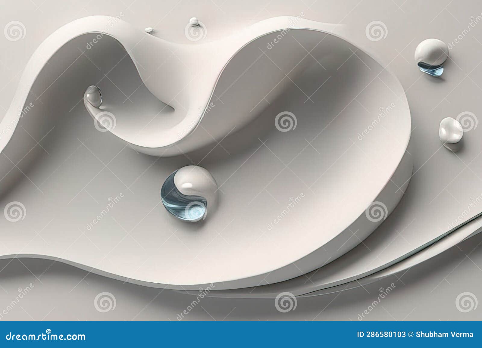 White Water Drop and Water Splash on a Blue Background Stock ...