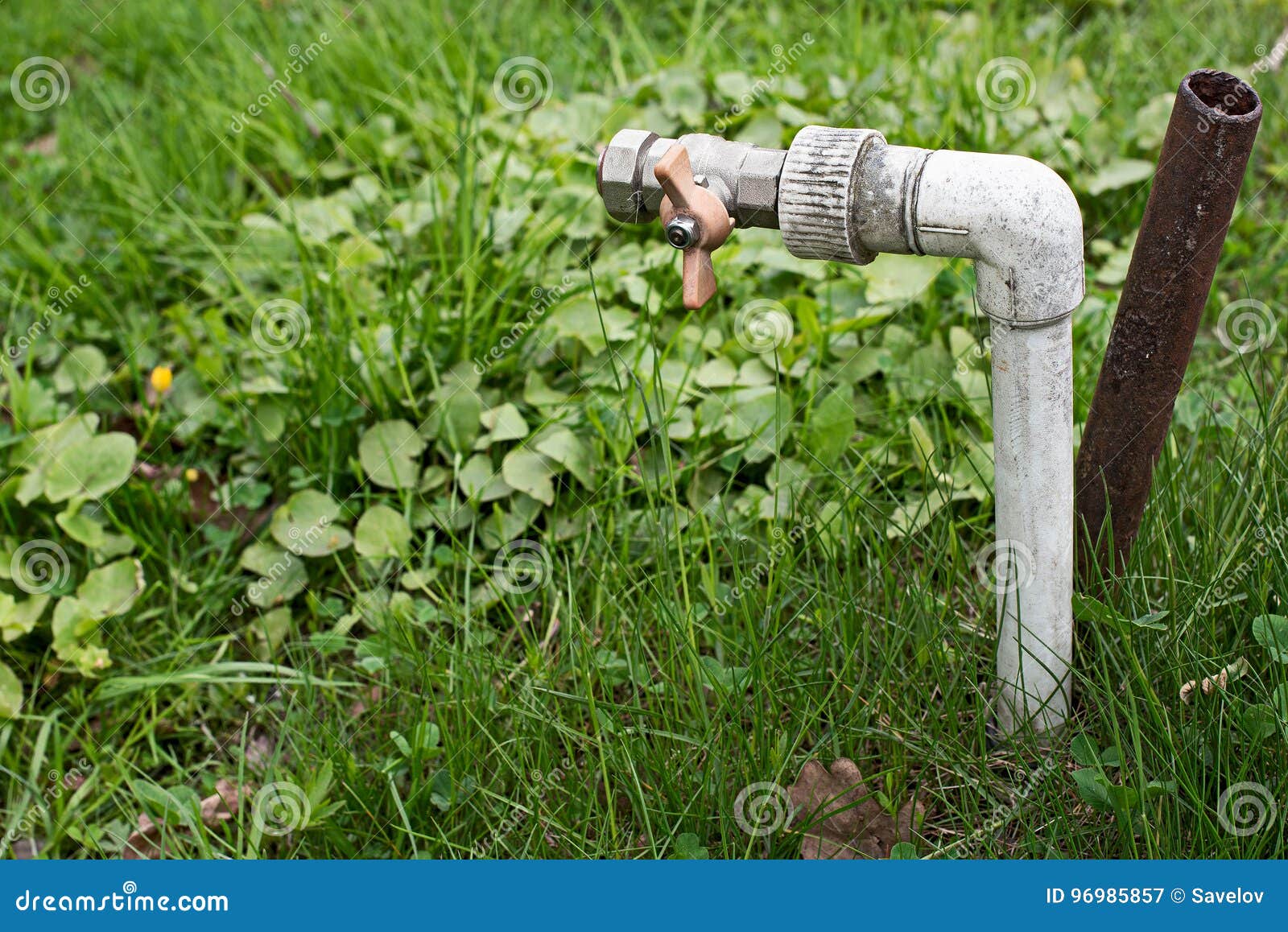 A white water pipe stock image. Image of outdoor, flowing - 96985857