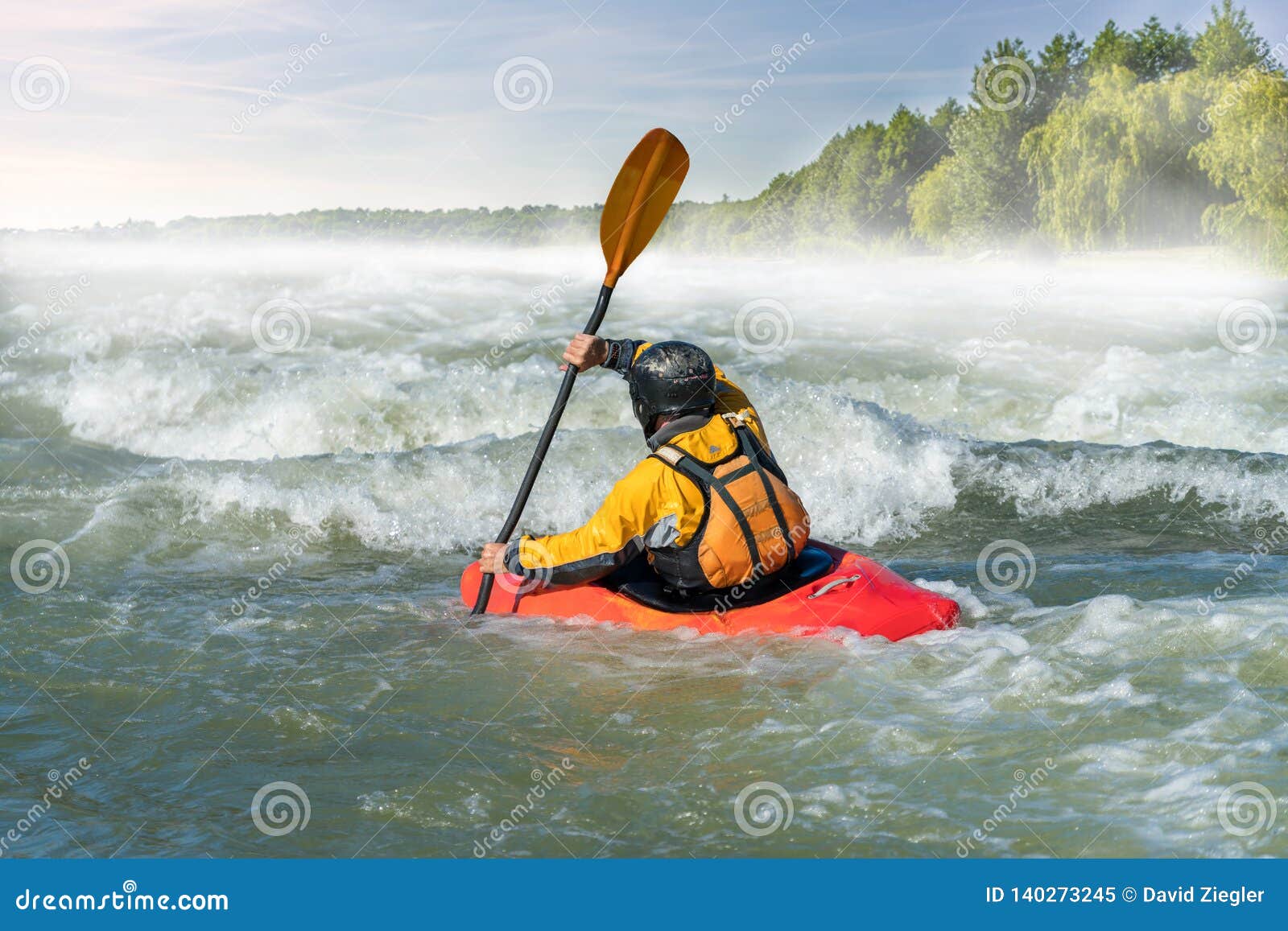White water rafting stock image. Image of paddle, wave - 140273245