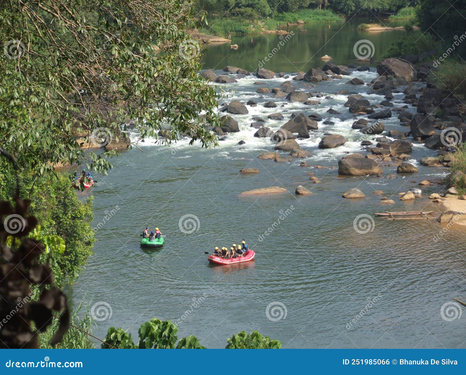 White Water Rafting Ride the Tides of Kelani River. Stock Photo - Image ...