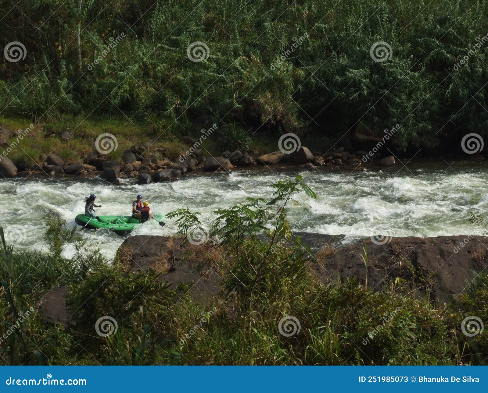 White Water Rafting Ride the Tides of Kelani River. Editorial Stock ...
