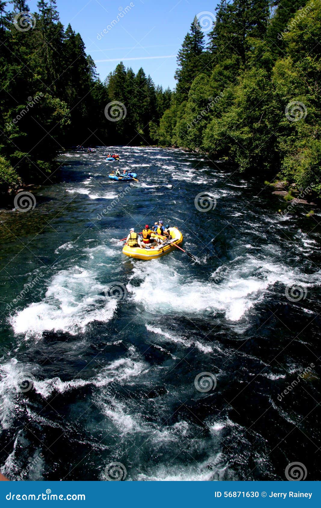White Water River Rafting Group Editorial Image - Image of float ...