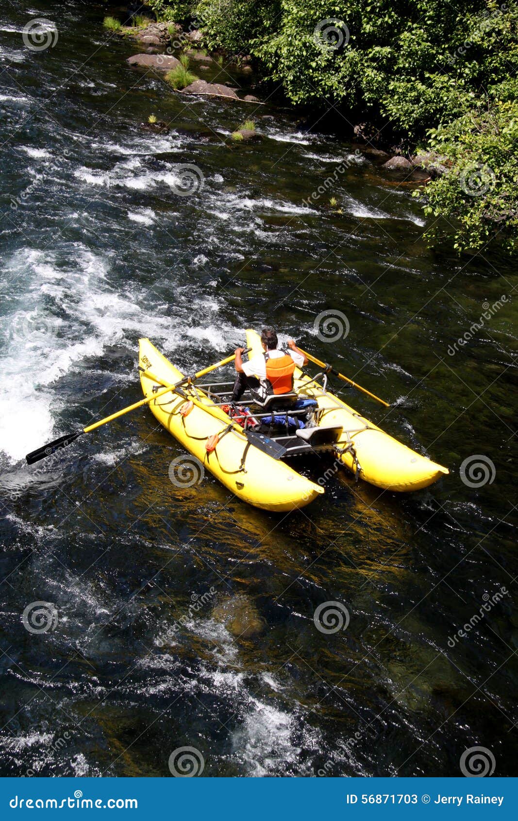 White Water River Rafting Pontoon Editorial Stock Photo - Image of ...