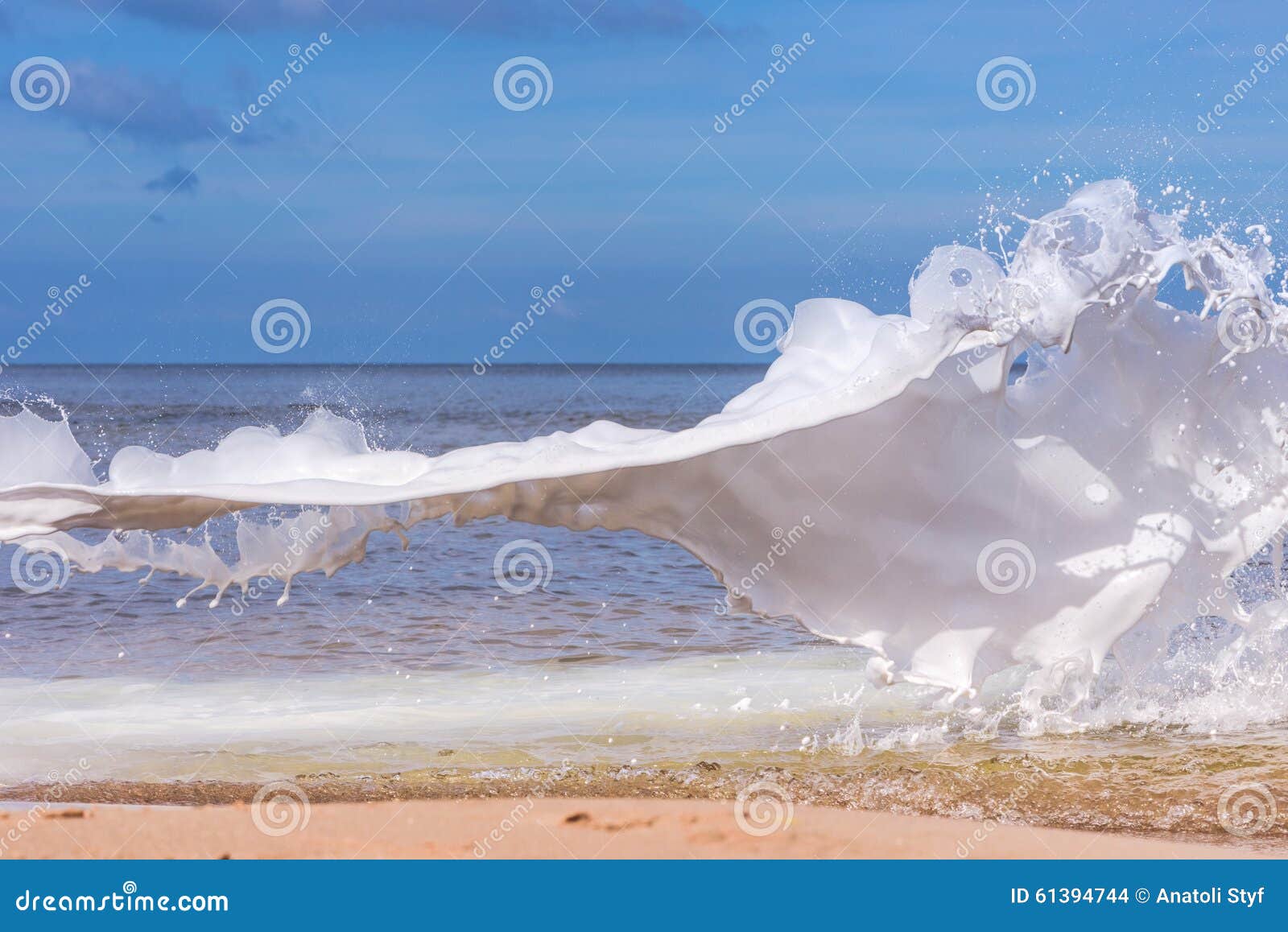White water splash stock photo. Image of flow, marine - 61394744