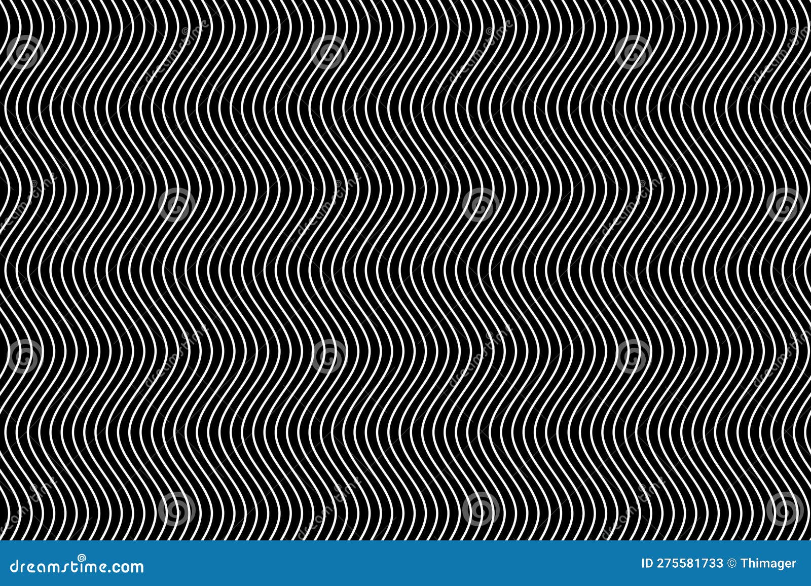 White Water Wave Lines Repeating Pattern on Black Background Vector ...