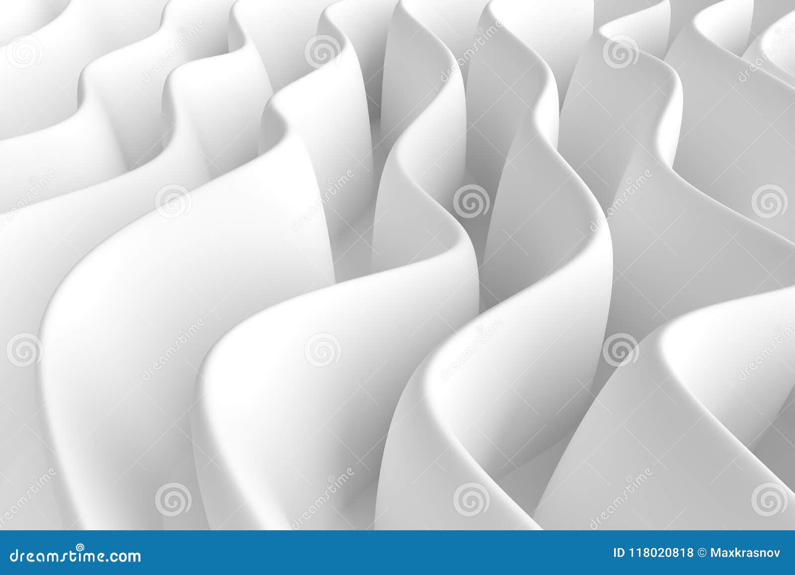White Wave Background. Abstract Minimal Exterior Design Stock ...