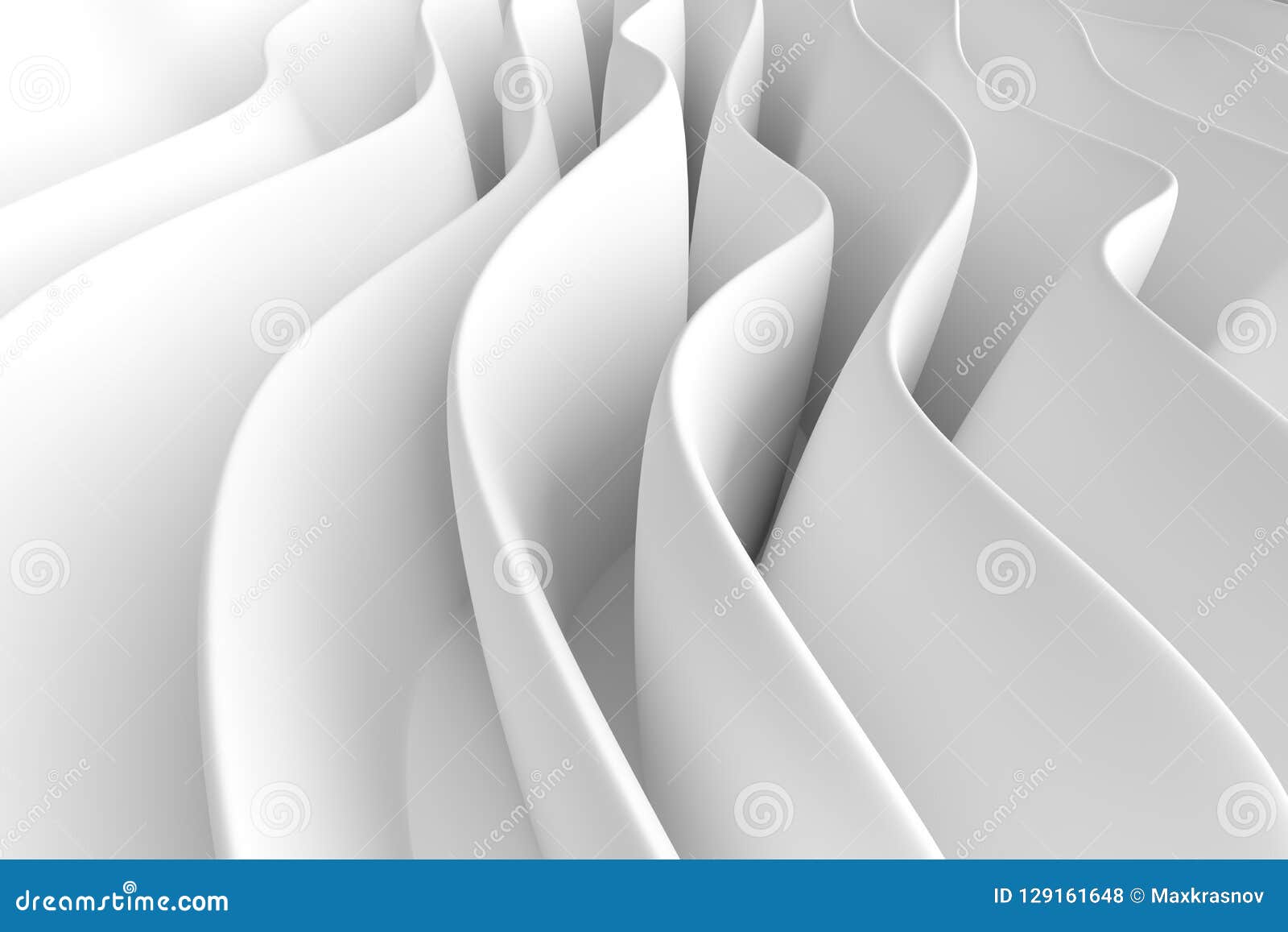 White Wave Background. Abstract Minimal Exterior Design Stock ...