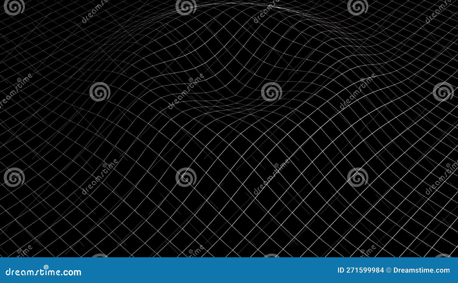 White wave grid mesh stock illustration. Illustration of render - 271599984