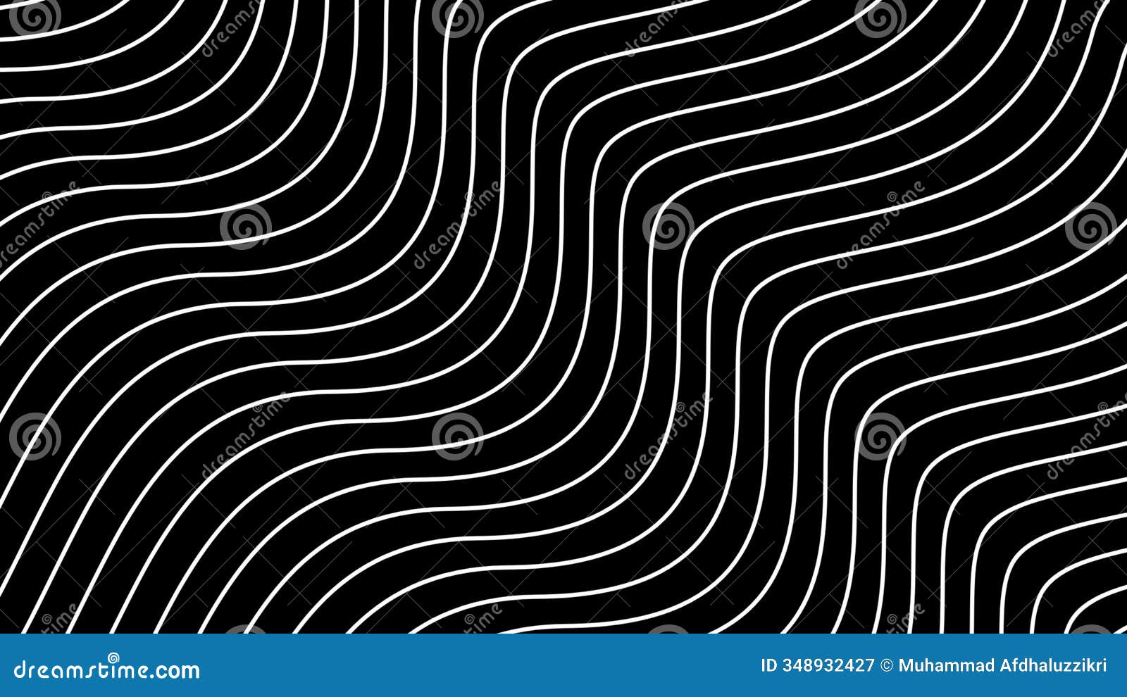 White Wave Lines on Black Background with Irregular Curve Lines Stock ...