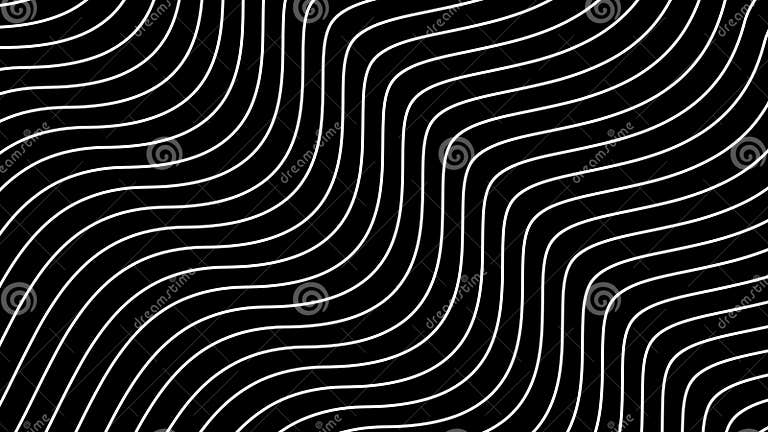 White Wave Lines on Black Background with Irregular Curve Lines Stock ...