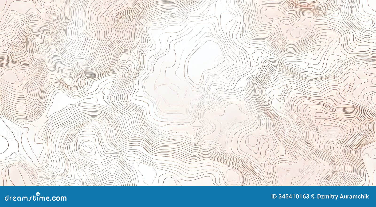 White Wave Paper Curved Relief Backdrop. Abstract Wavy Topographic Map ...