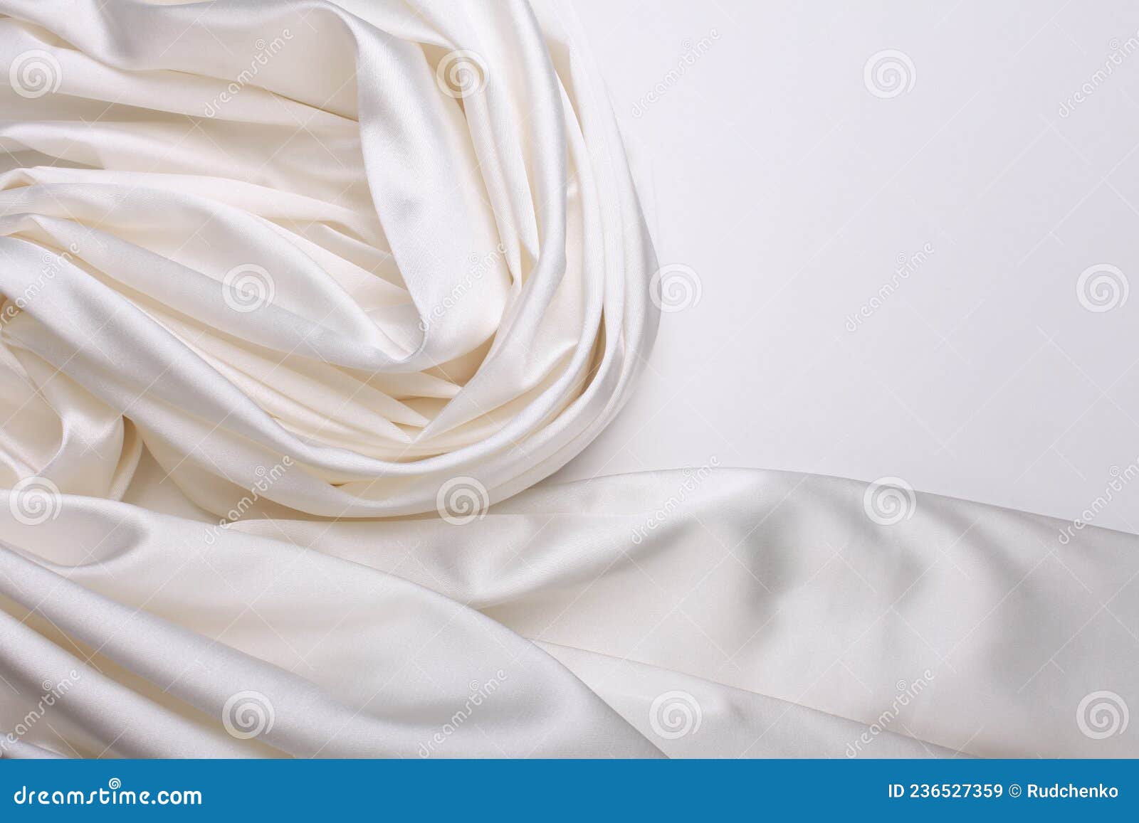 White Wave Silk Fabric Horizontal Background Stock Image - Image of ...