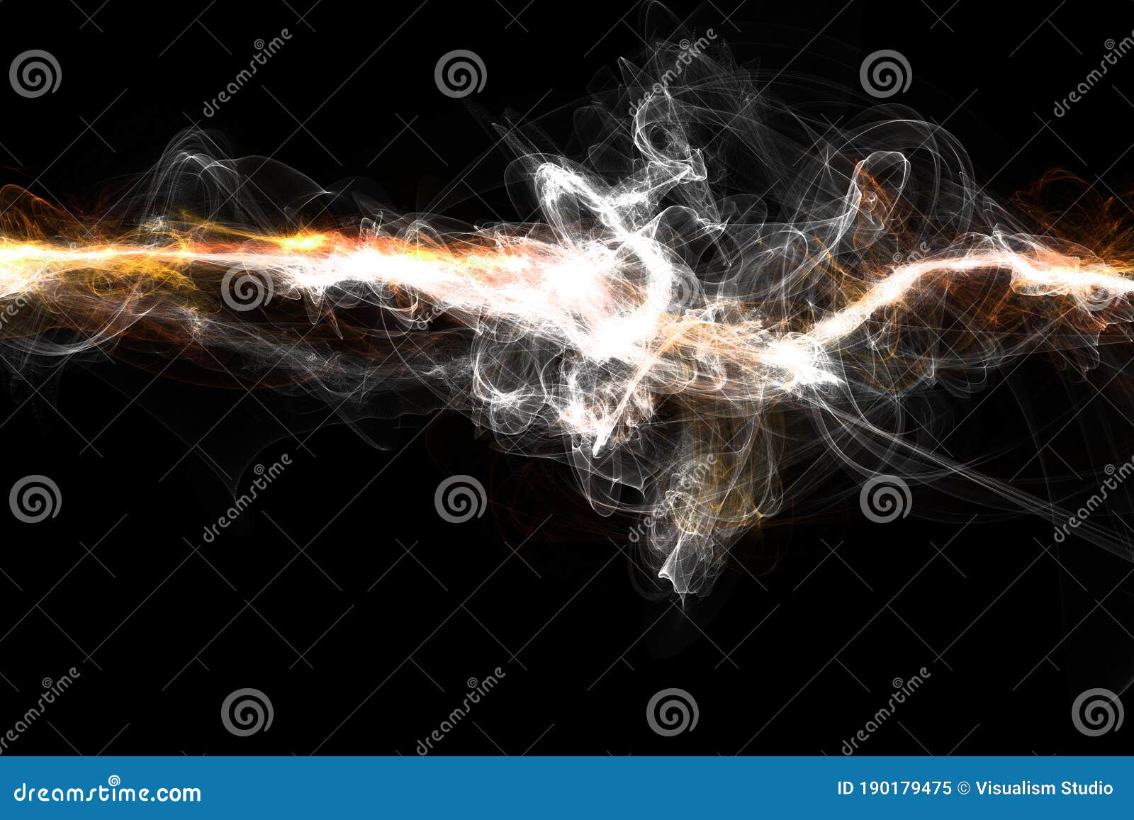 White Wave Spectrum Waves Abstract Dynamic Colorful Light Flow and ...