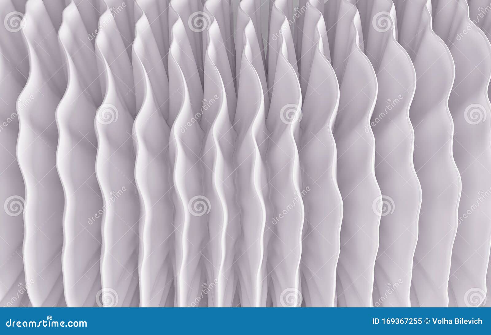 White Wavy Background Color Splash, Elegant Classy Design. 3d Render ...