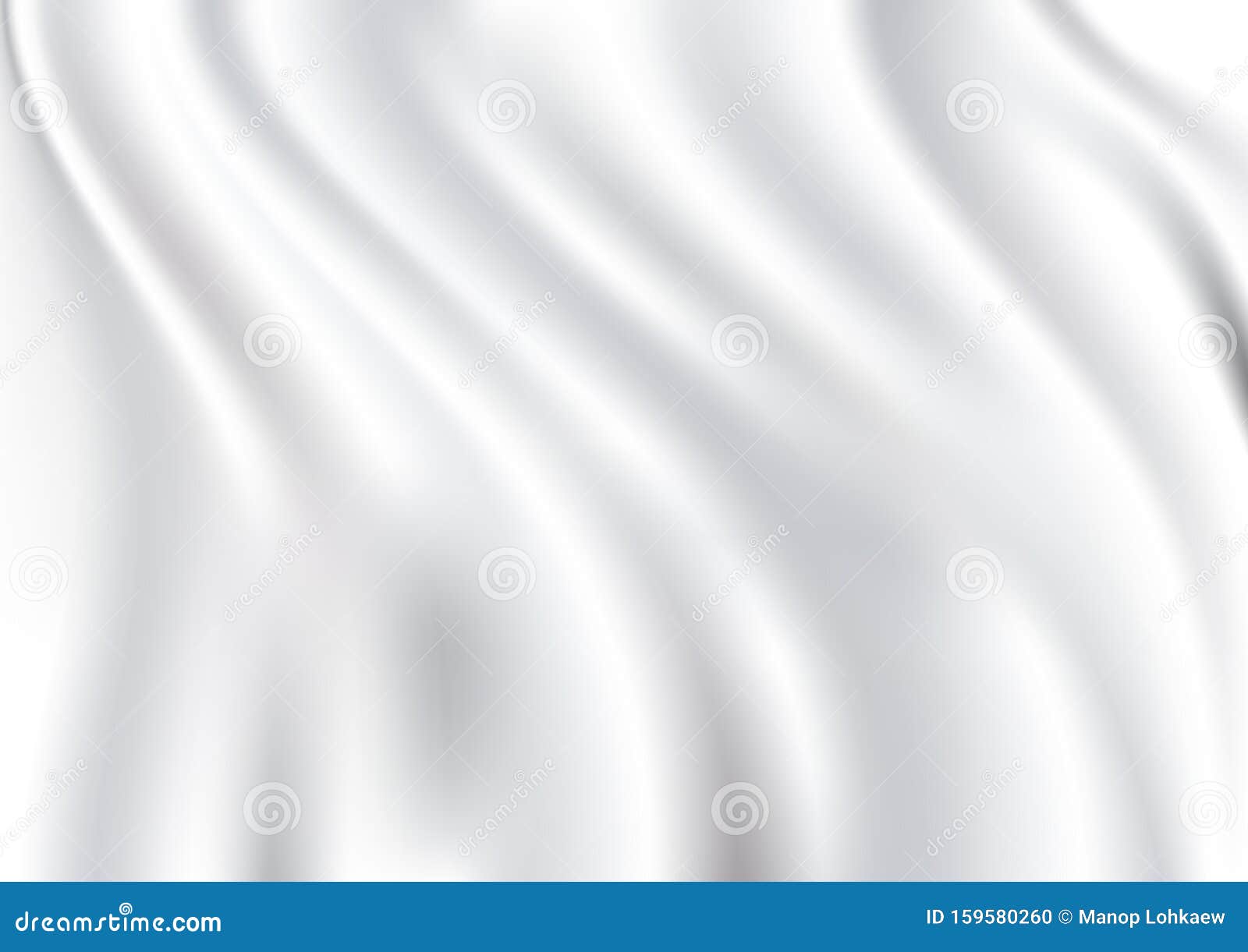White Wavy Cloth Silk Texture Abstract Background Stock Vector ...