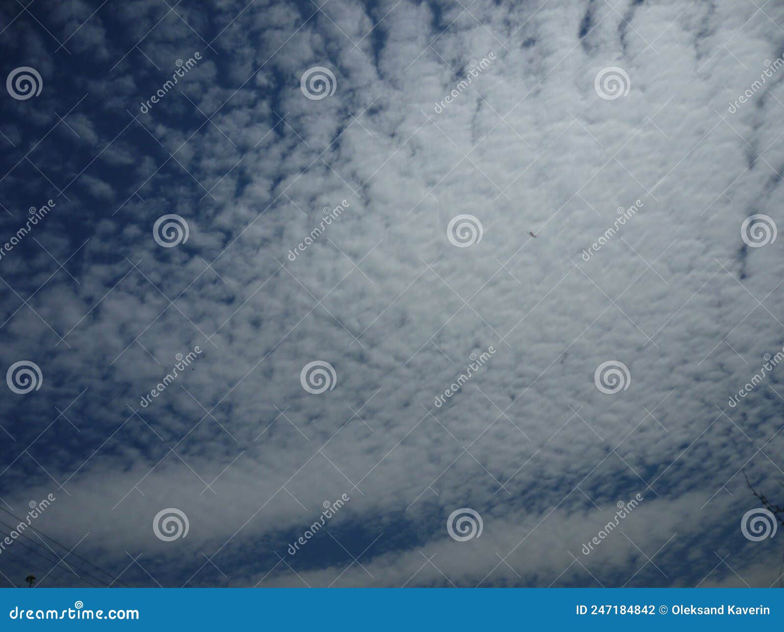 Wavy clouds in the sky stock photo. Image of horizon - 247184842