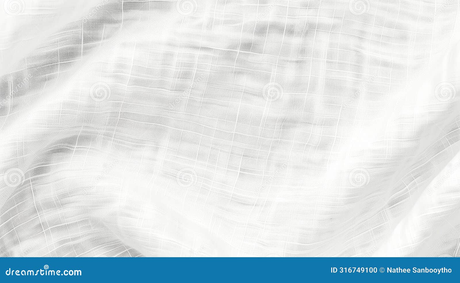 White Wavy Fabric Texture with Elegant Light Patterns Stock Photo ...