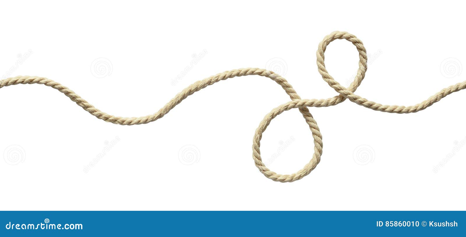White Wavy Rope Isolated on White Stock Photo - Image of line, isolated ...