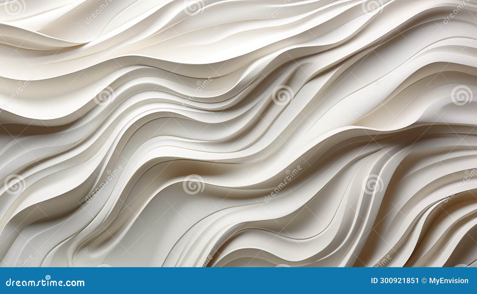 A White Wavy Surface with a Few Waves Stock Illustration - Illustration ...