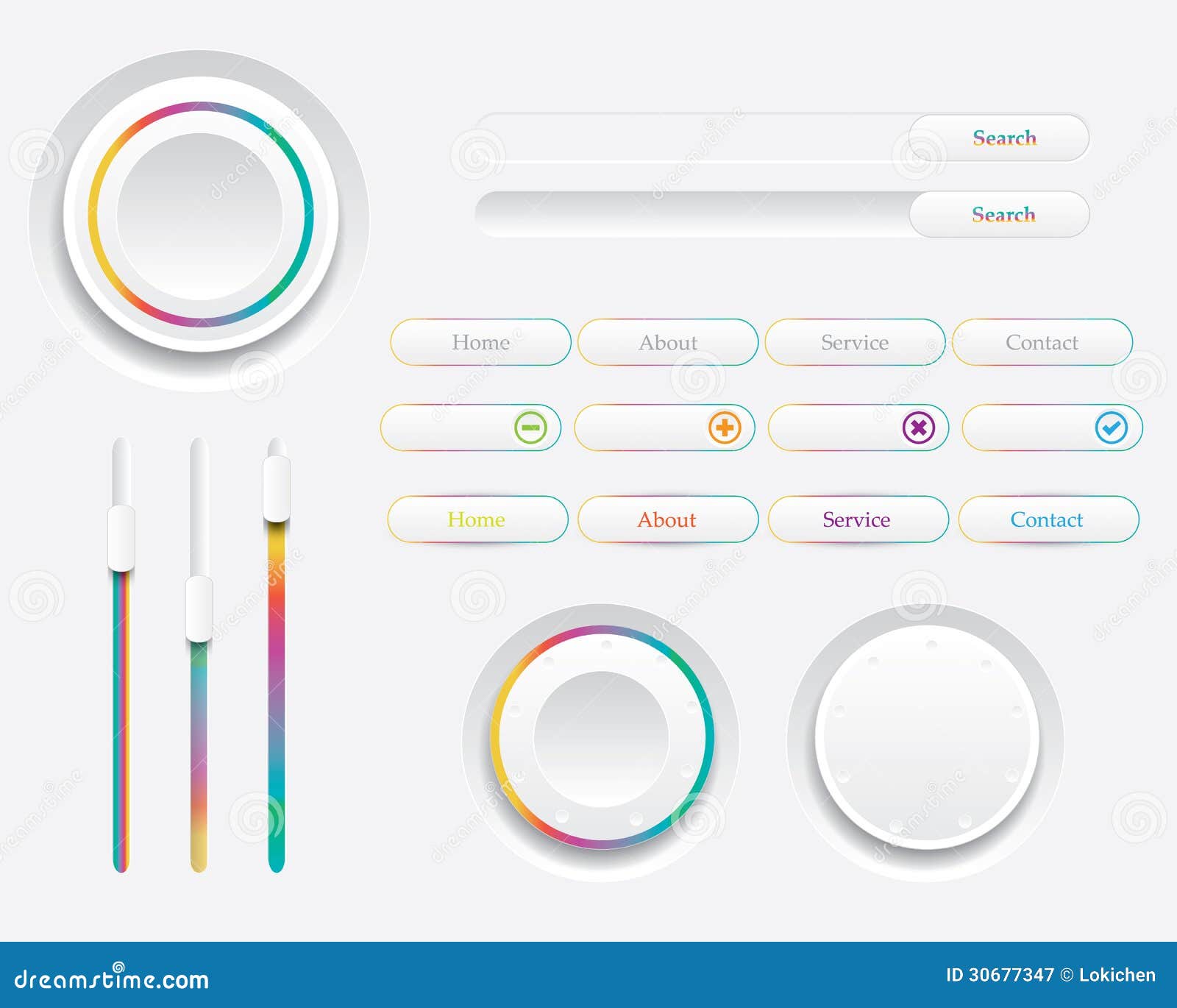 White web design stock illustration. Illustration of navigation - 30677347