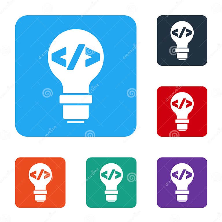 White Web Design and Front End Development Icon Isolated on White ...