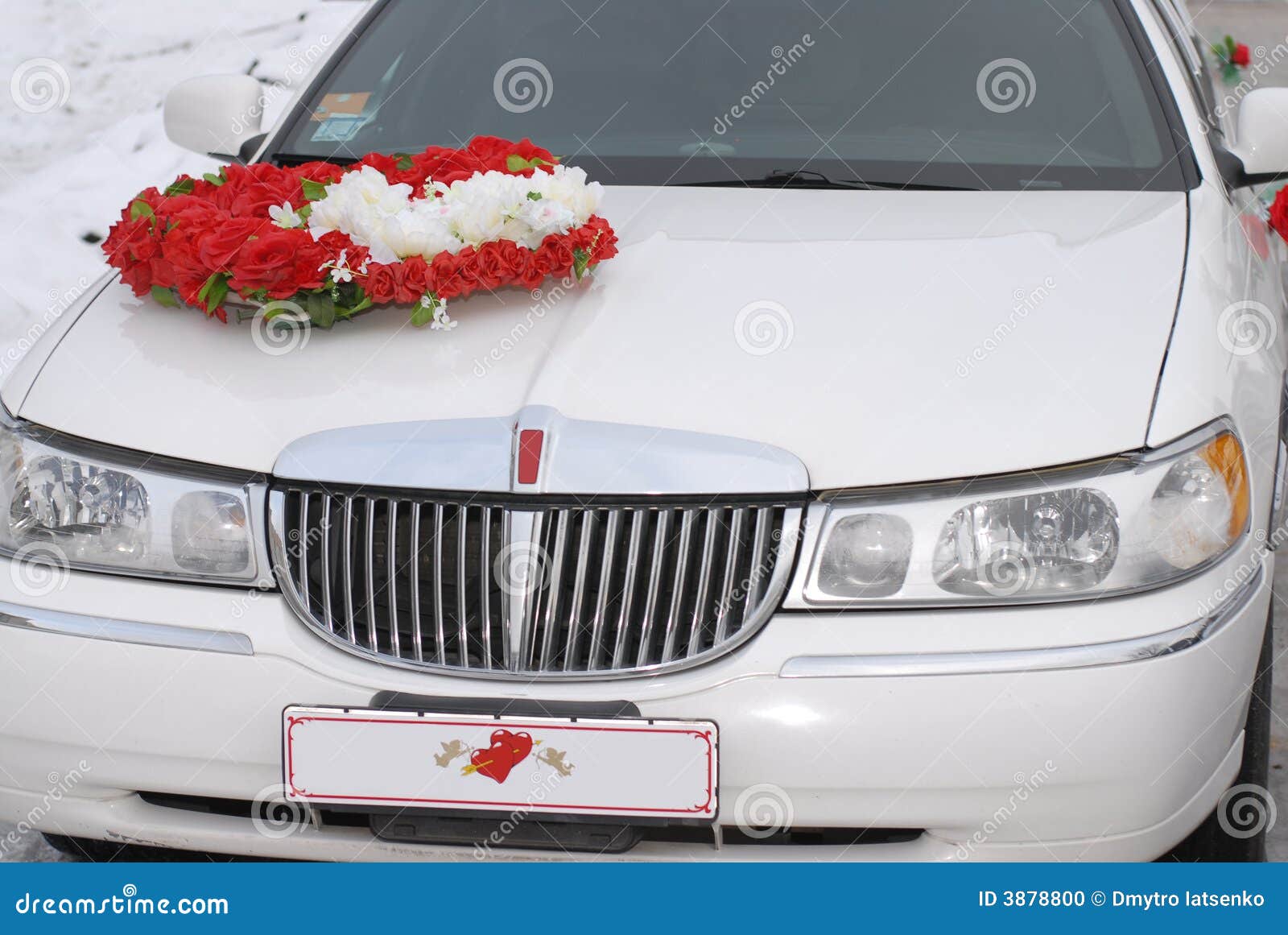 White wedding limousine stock photo. Image of happiness - 3878800
