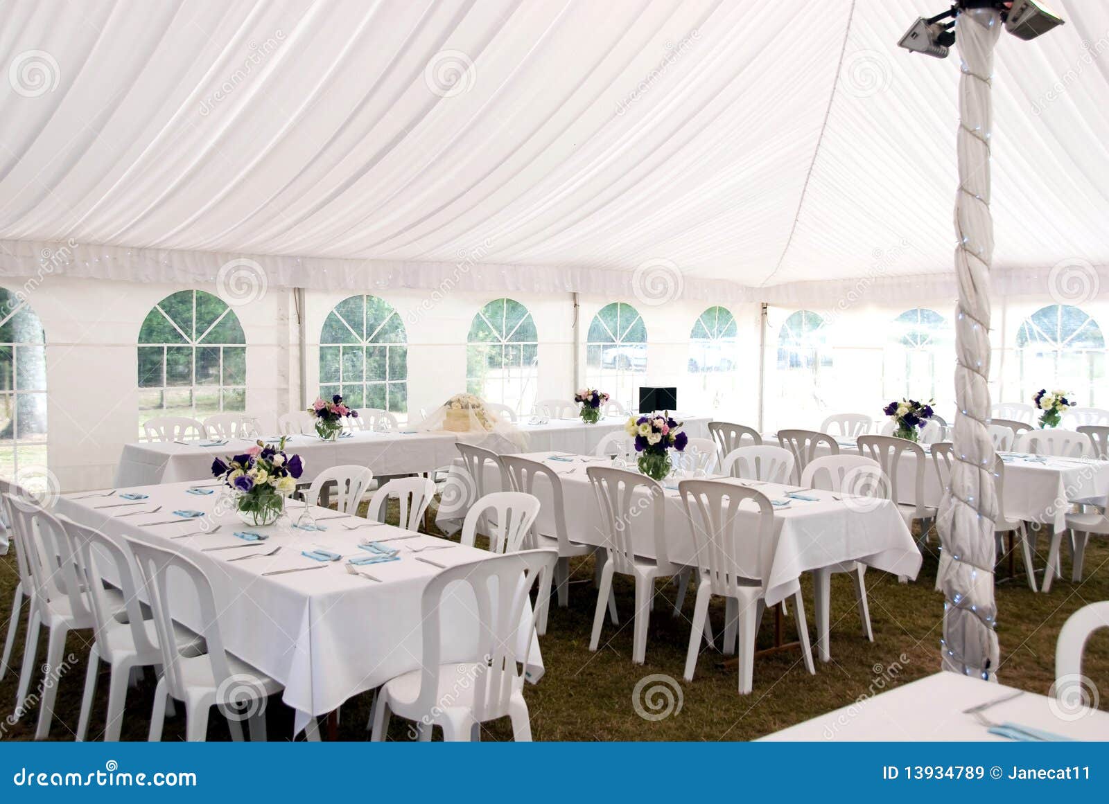 White wedding marquee stock image. Image of interior - 13934789
