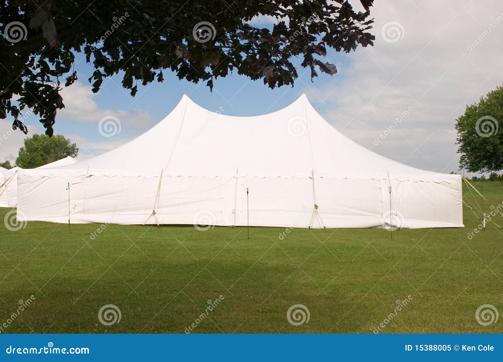 White wedding party tent stock image. Image of canvas - 15388005
