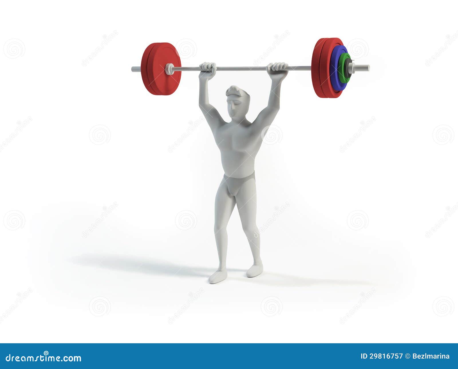 Weightlifter stock illustration. Illustration of exercising - 29816757