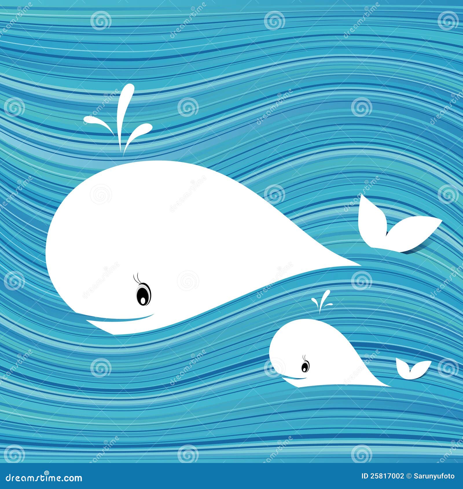 White whale stock illustration. Illustration of happy - 25817002