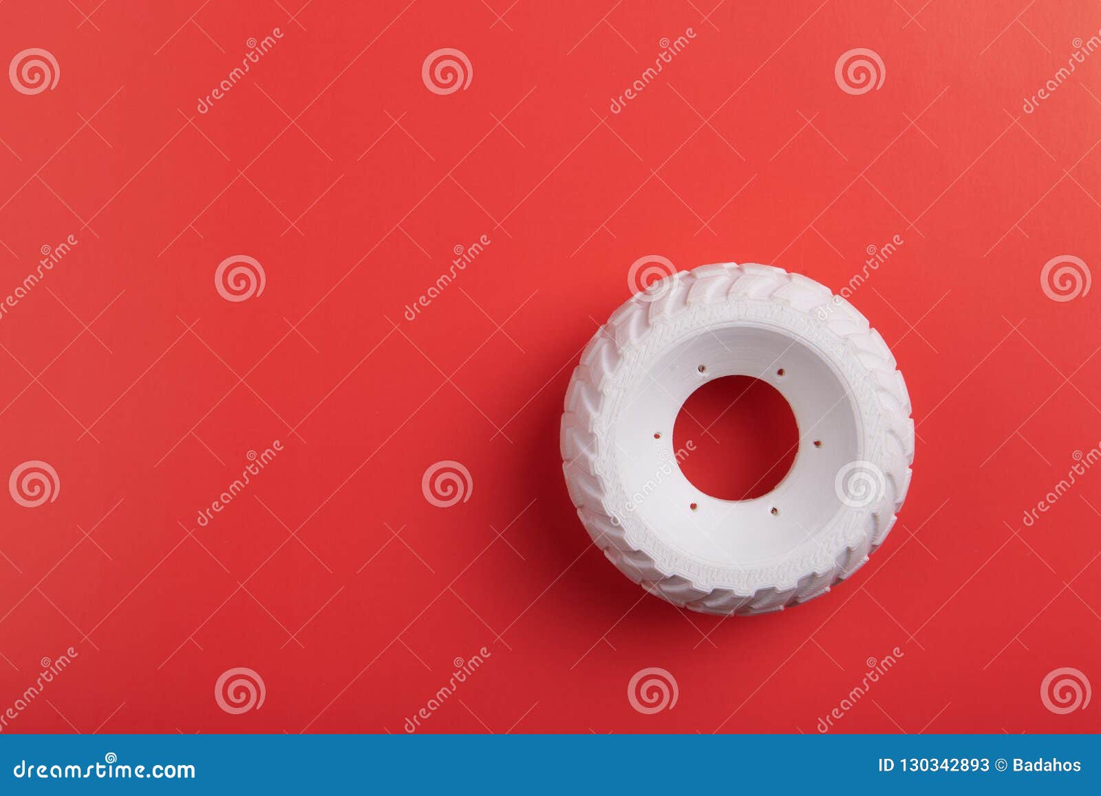 White wheel on a red stock image. Image of minimalism - 130342893