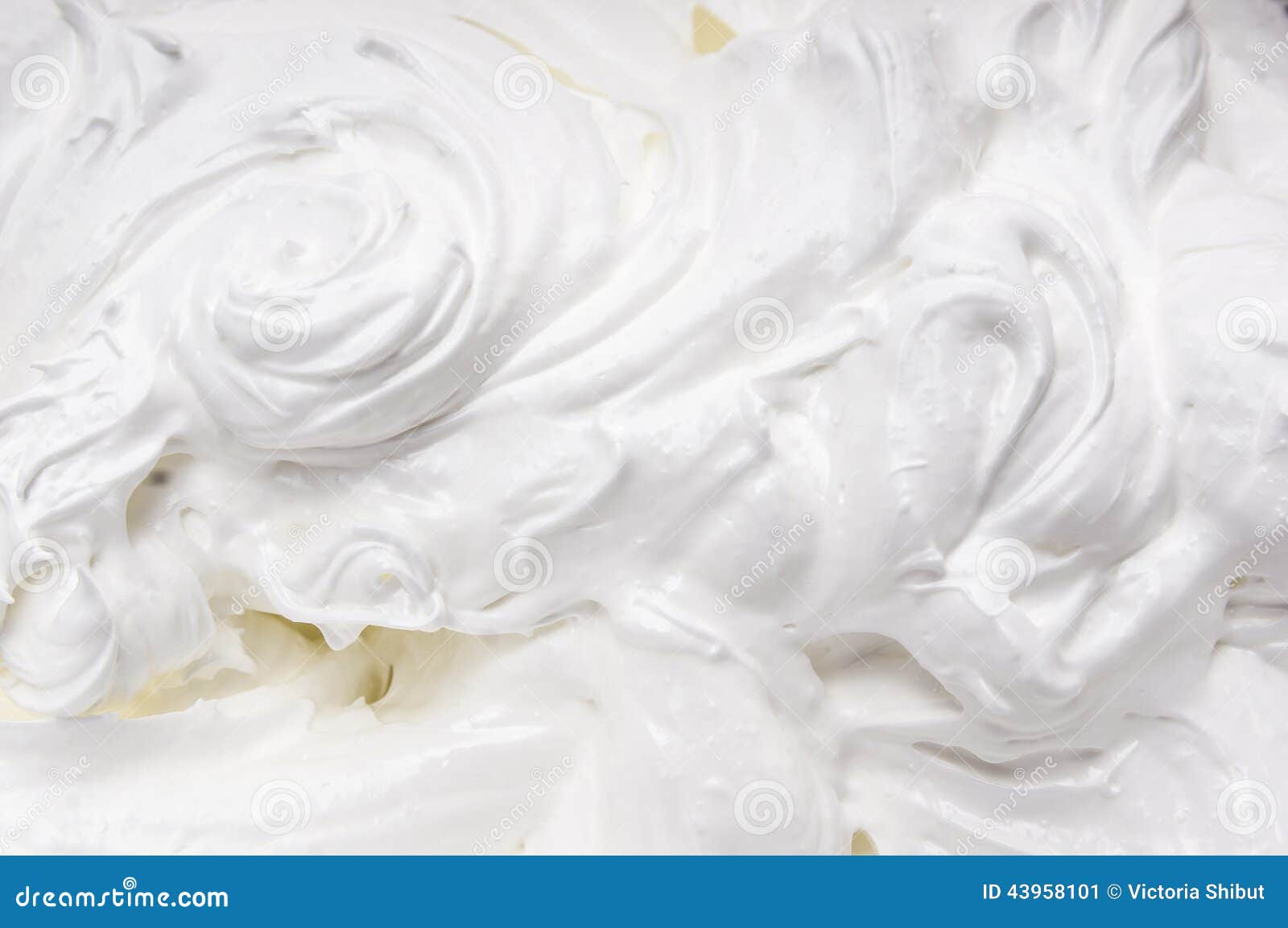 White Whipped Cream , Food Background Stock Image - Image of powder ...