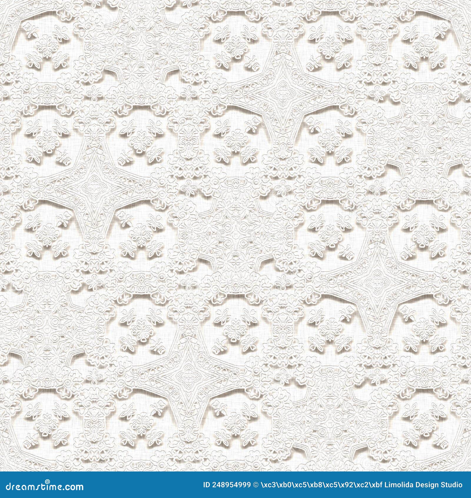 White on White Linen Lace Effect Background. Minimal Stylish Wedding ...