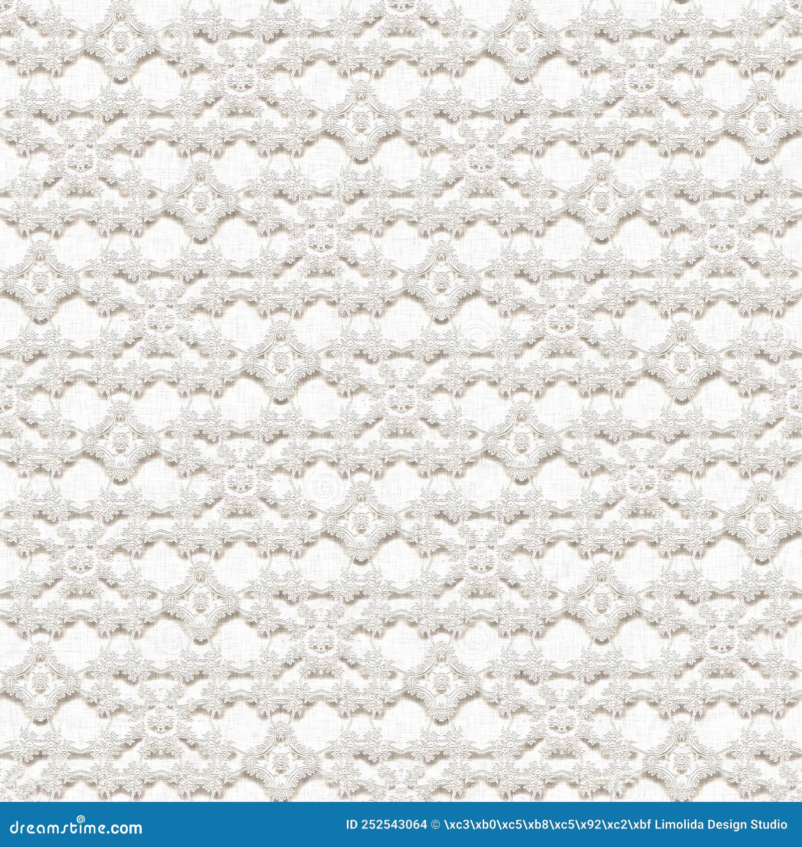 White on White Linen Lace Effect Background. Minimal Stylish Wedding ...