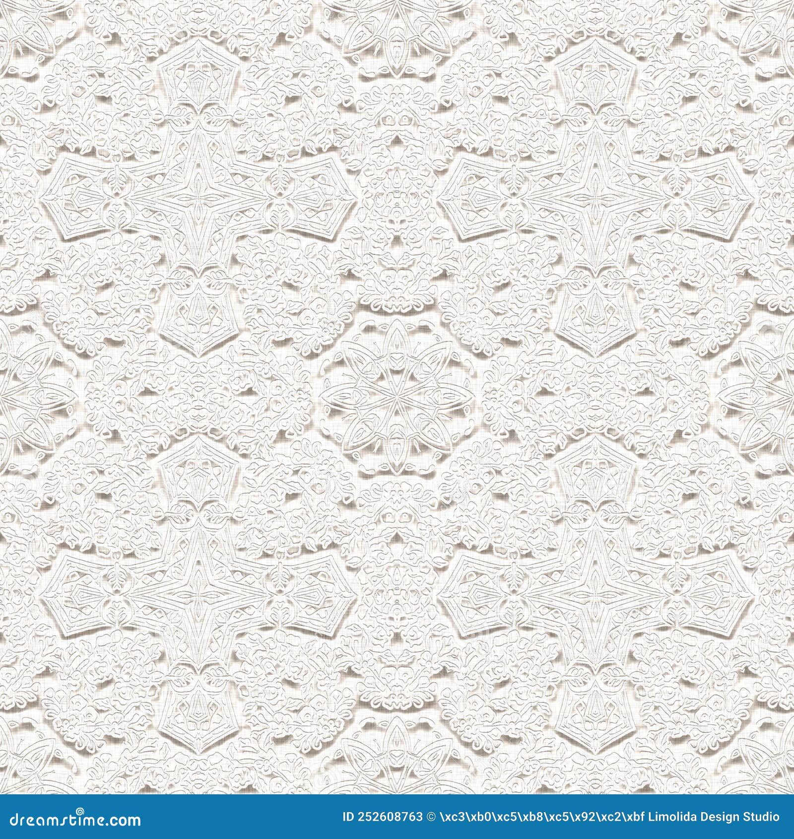 White on White Linen Lace Effect Background. Minimal Stylish Wedding ...