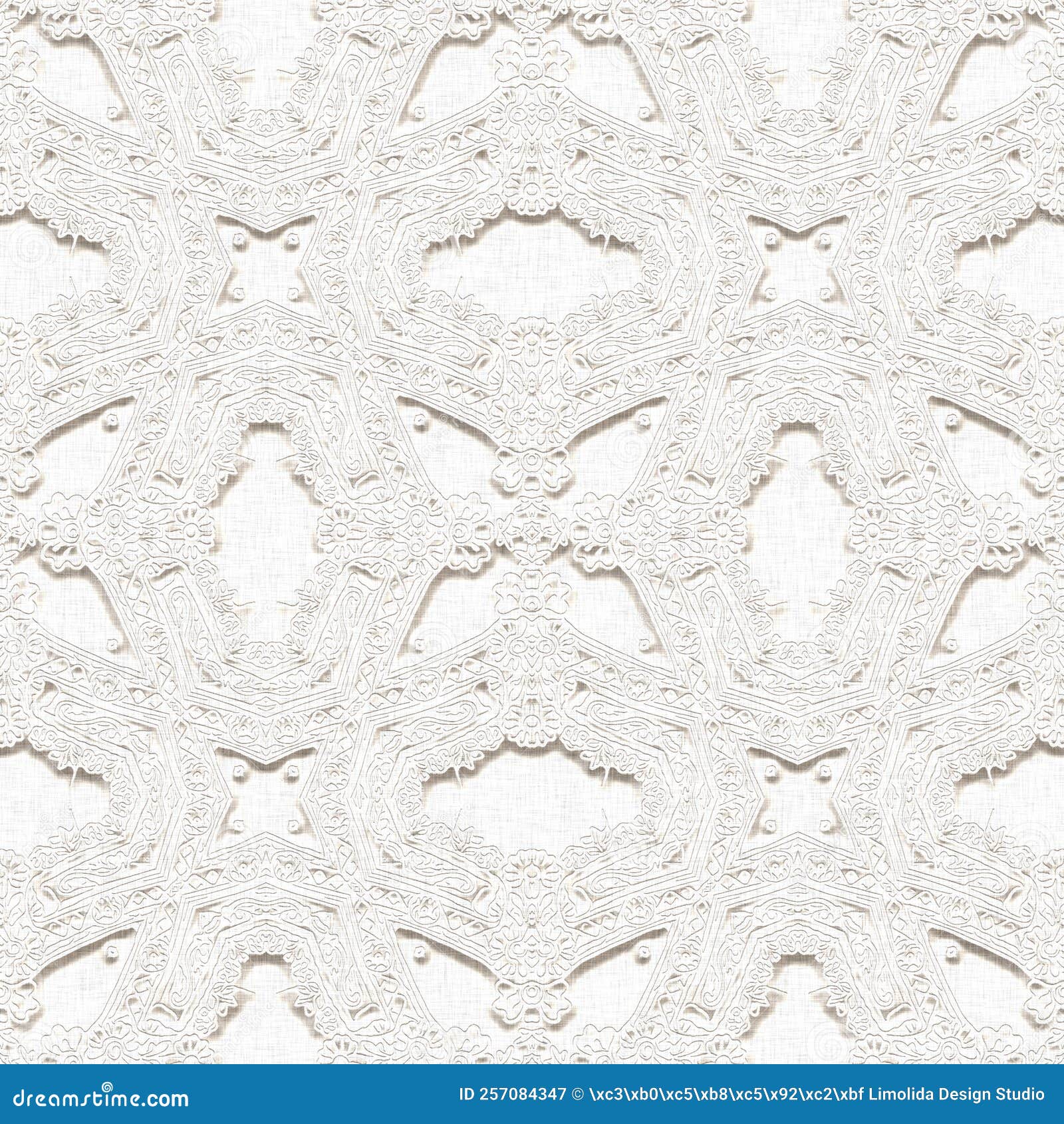 White on White Linen Lace Effect Background. Minimal Stylish Wedding ...