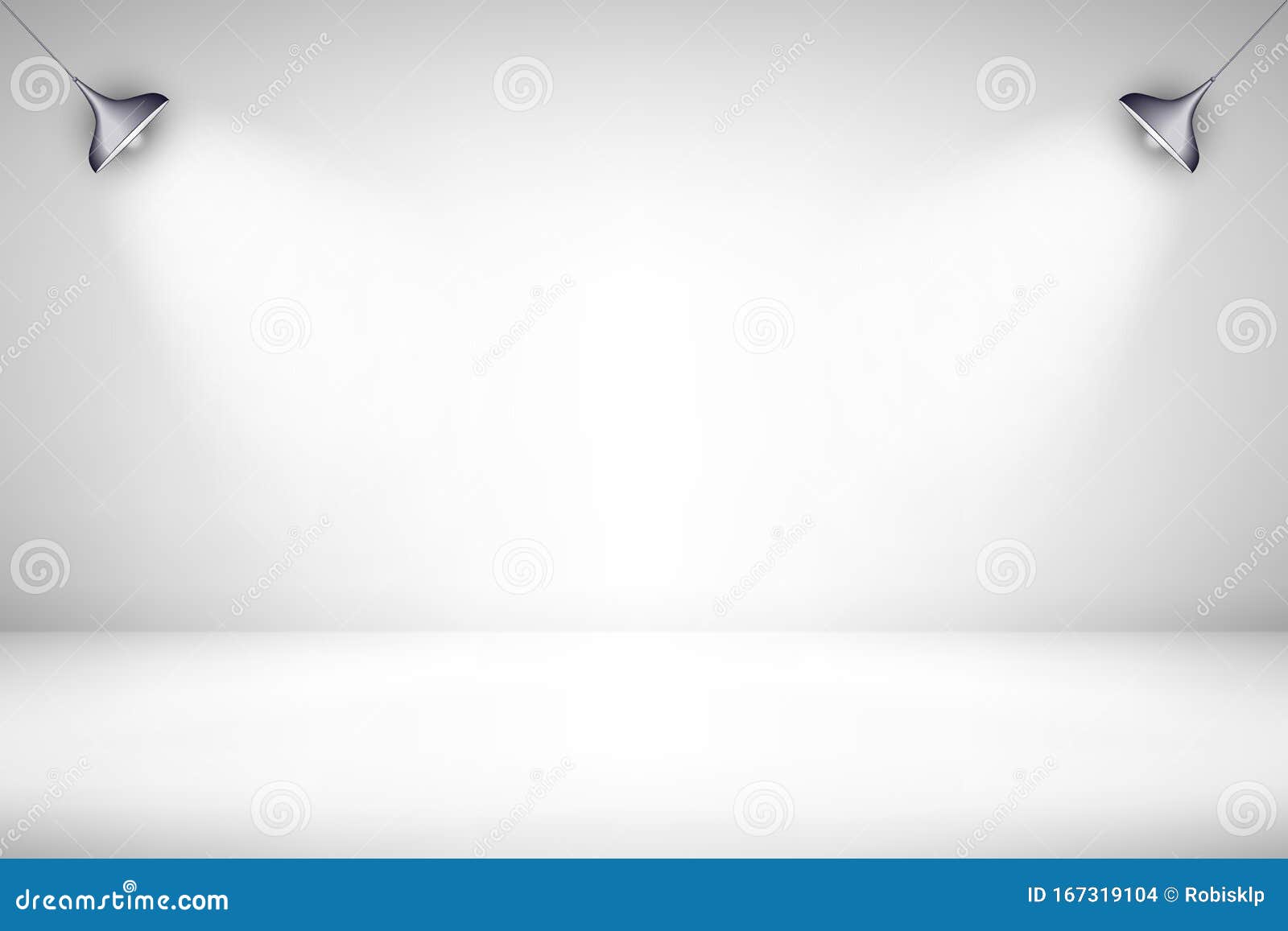 White Wide Gradient Modern Studio Showcase Background Stock Vector ...