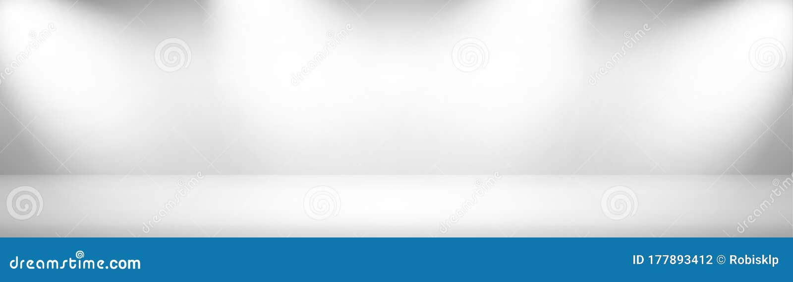 White Wide Gradient Modern Studio Showcase Background Stock Vector ...