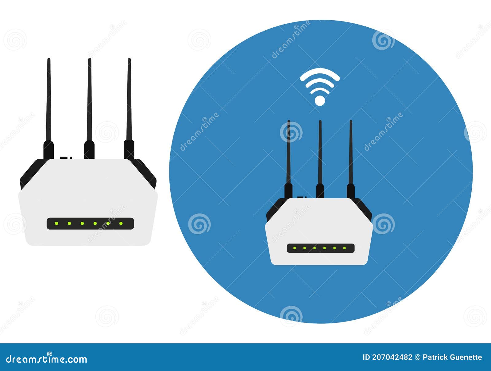 White Wifi Symbol With A Red Hacker On The Dot On White Background ...