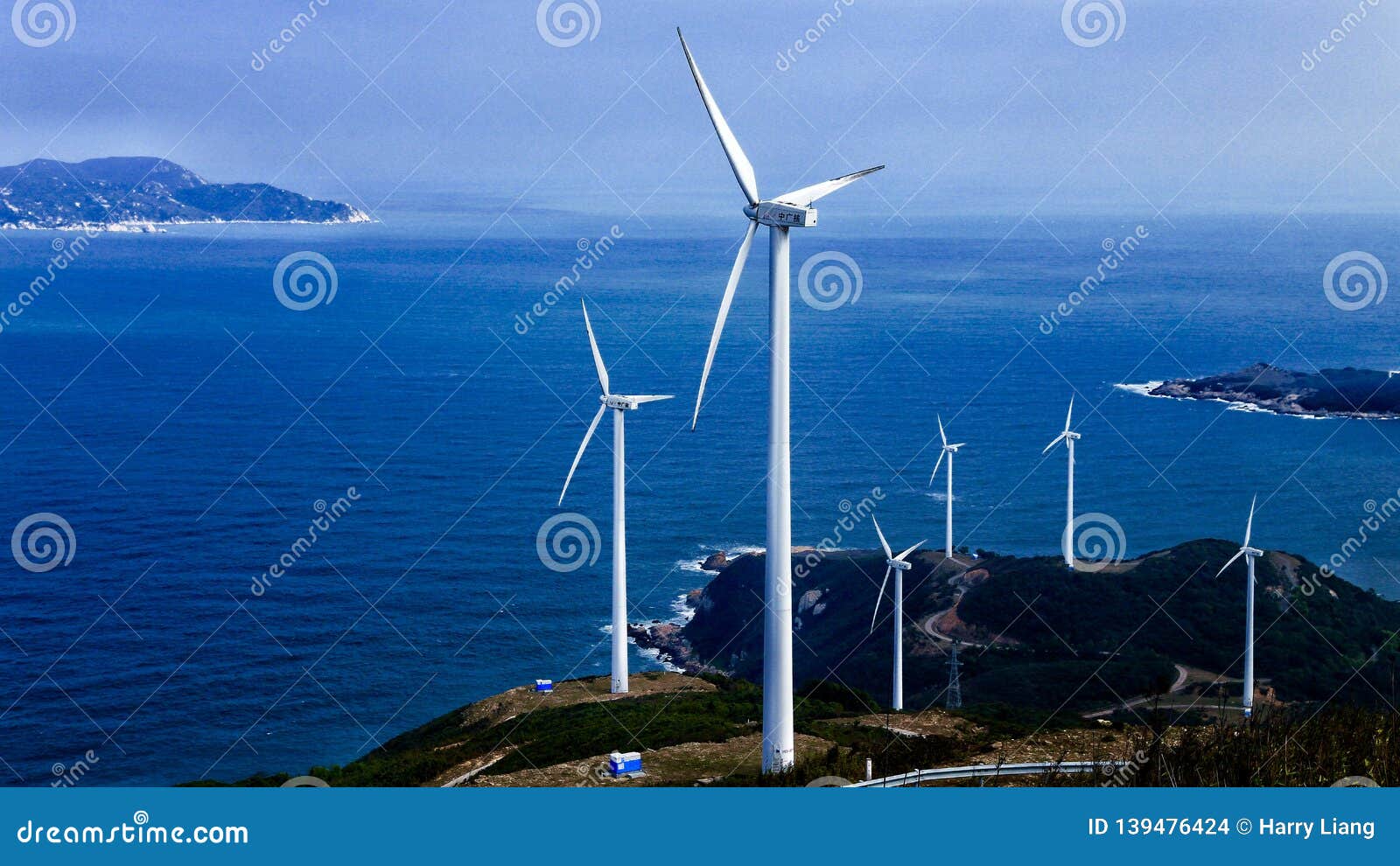 Wind Driven Generator on the Shore Editorial Stock Image - Image of ...