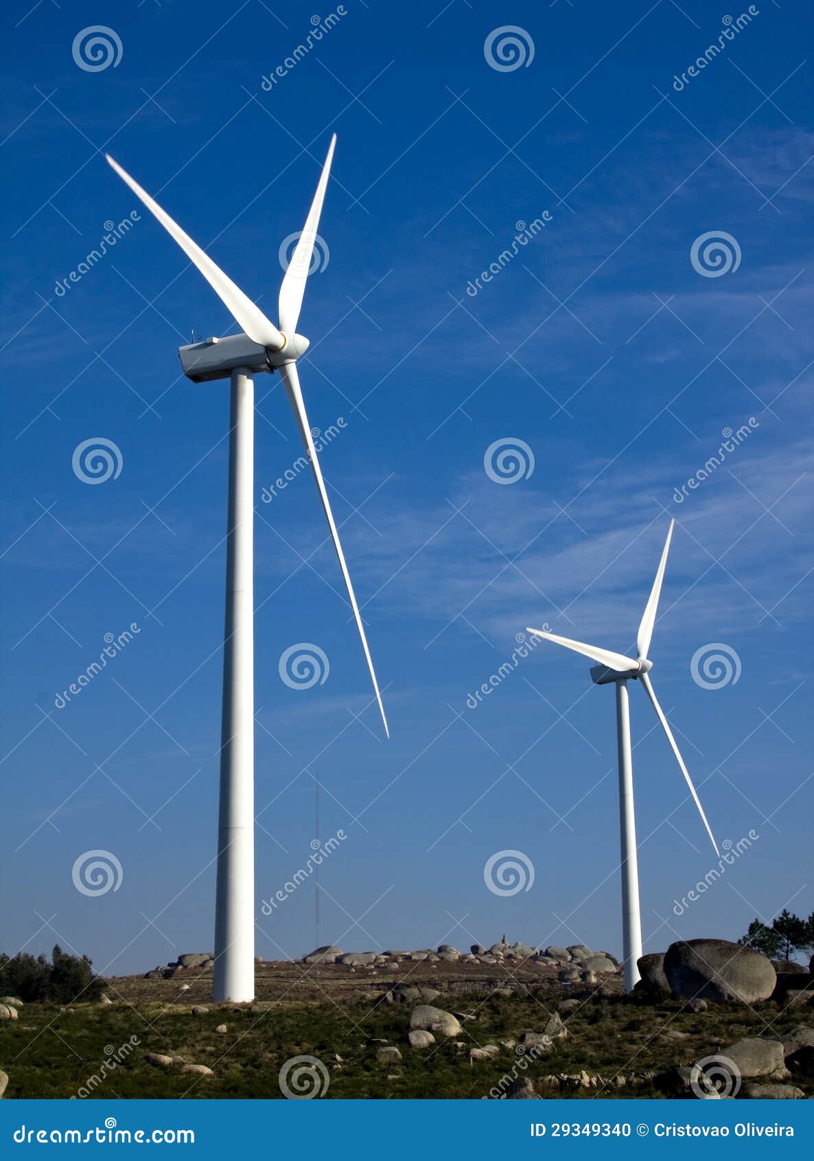 White wind turbines stock photo. Image of environment - 29349340