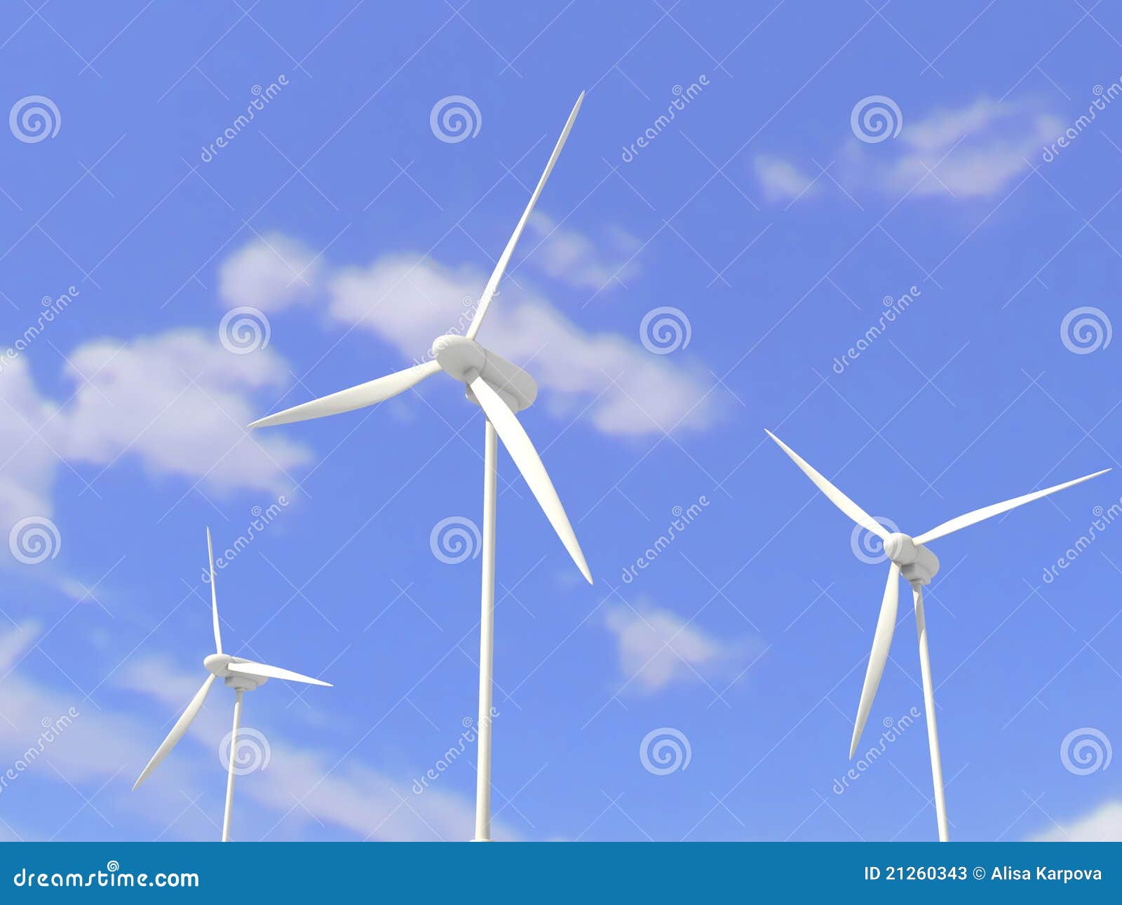 White Wind Turbines or Wind Mills Stock Image - Image of industrial ...