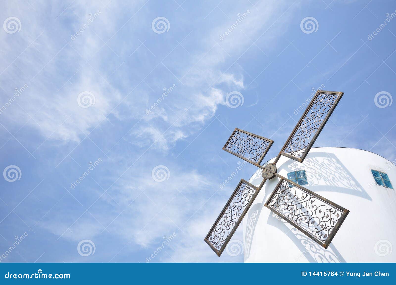 White windmill stock photo. Image of white, wall, travel - 14416784